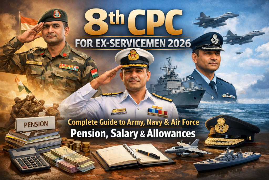 8th CPC for Ex-Servicemen 2026: Complete Guide to Army, Navy & Air ...