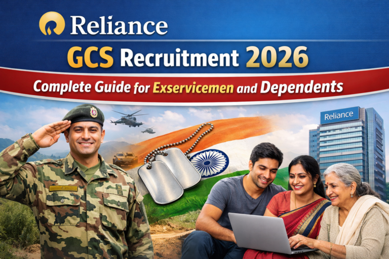 Reliance GCS Recruitment 2026 – Complete Guide for Exservicemen and ...