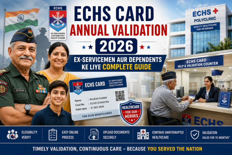 ECHS Guide on Annual Validation Renewal of Cards of Dependents - Ex ...