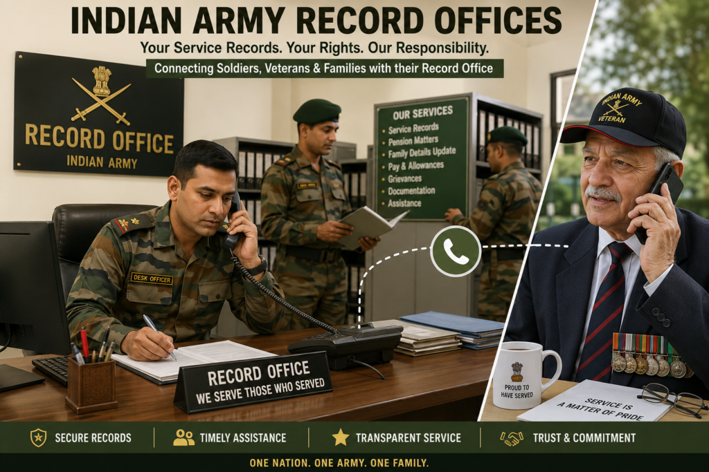 Indian Army Record Offices: Complete Contact Guide for Soldiers ...